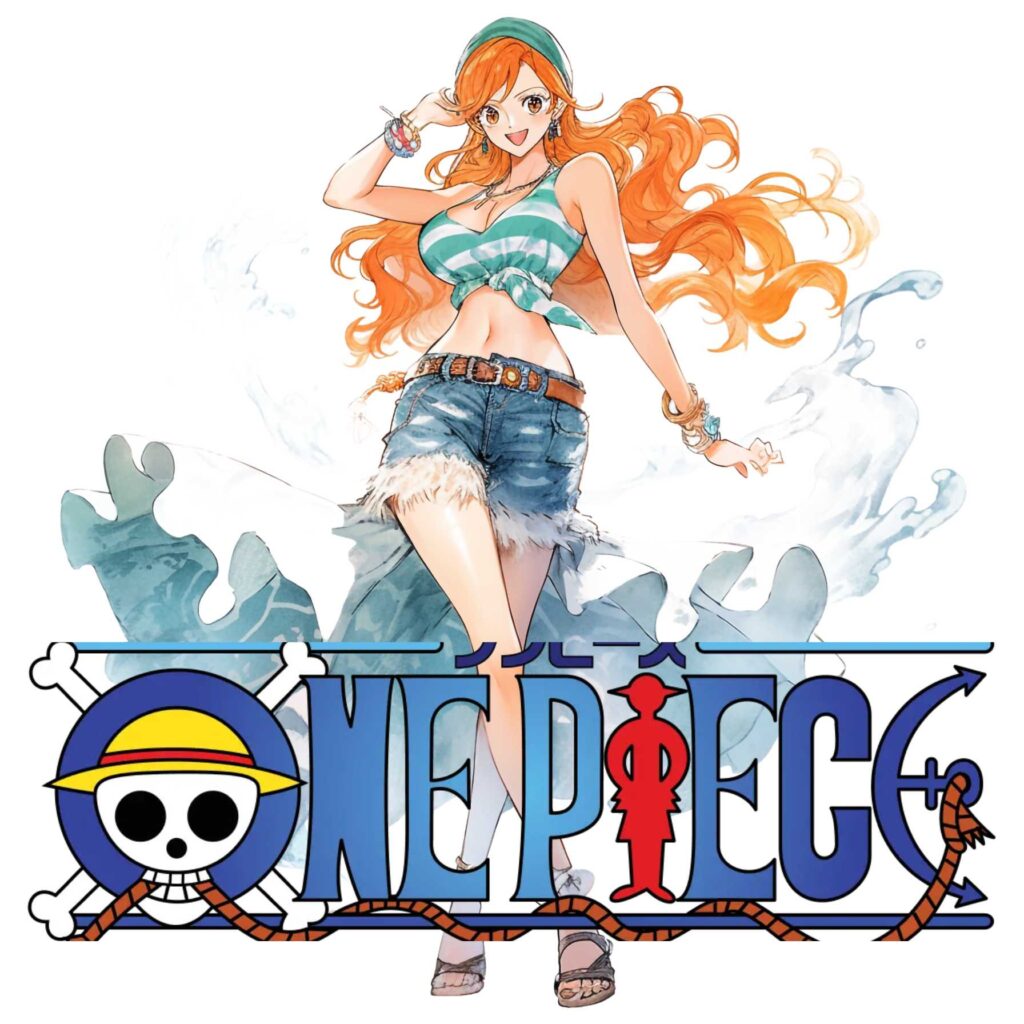 Nami Poster 1 PNG’S, Nami Watercolor Clipart, One piece PNG, One Piece ...